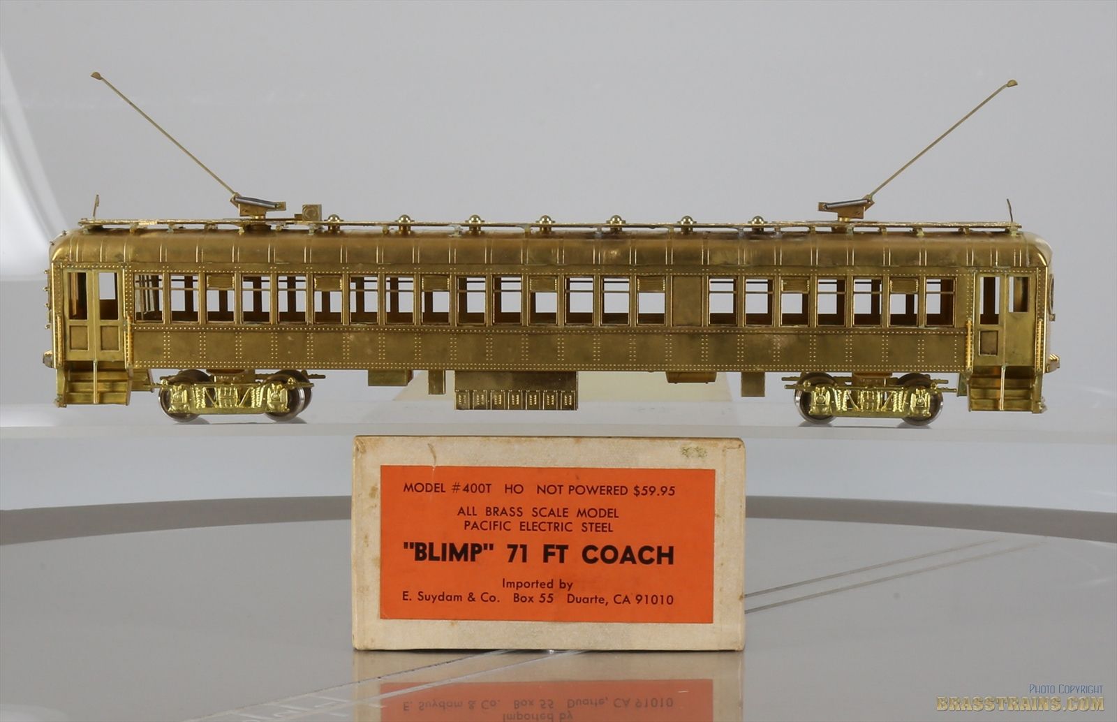 HO Brass Model Train - Suydam Orion 400T PE Pacific Electric Steel ...
