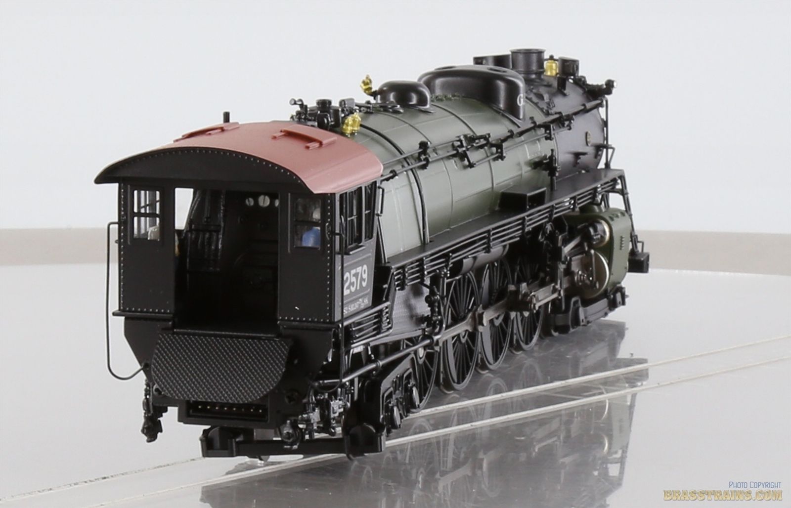 HO Brass-Hybrid Model Train - BLI-2870 GN S2 4-8-4, #2579 with open cab ...