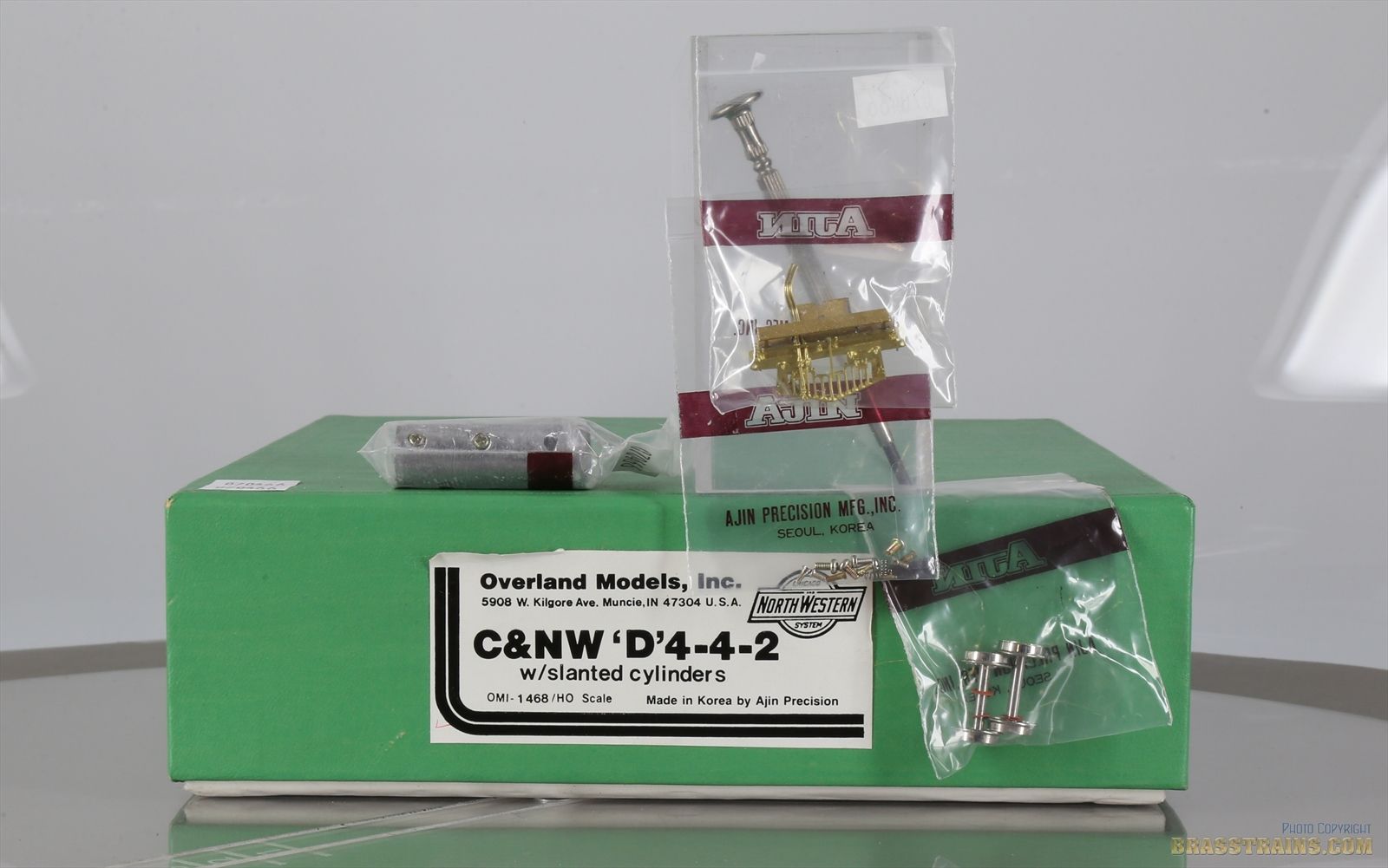 HO Brass Model Train - OMI 1468 Overland C&NW Chicago Northwestern 4-4 ...