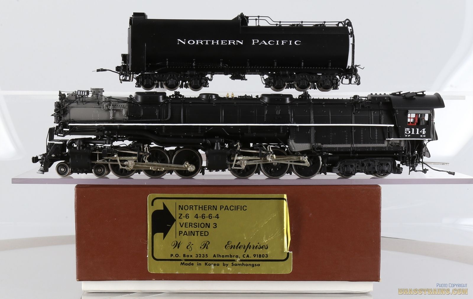 HO Brass Model - W&R NP Northern Pacific Z-6 4-6-6-4 #5114 Version 3 - F/P