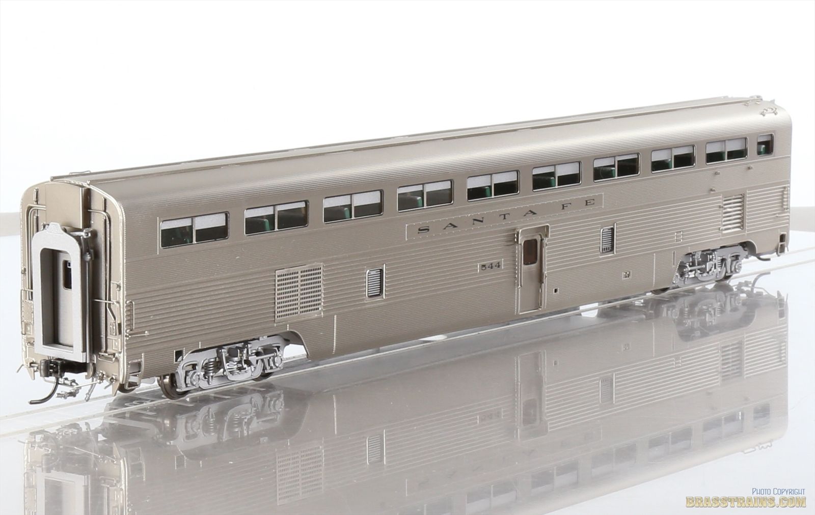 HO Brass Model - TCY 0460 The Coach Yard ATSF Santa Fe Hi-Level Budd ...