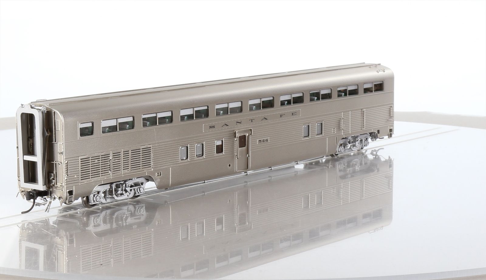 HO Brass Model - TCY 0460 The Coach Yard ATSF Santa Fe Hi-Level Budd ...