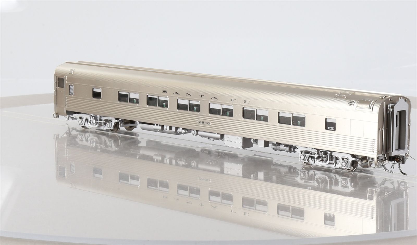 HO Scale Brass Model - TCY CY The Coach Yard 1215.2 ATSF Santa Fe #2860 Budd 48 Seat Coach - F/P ...