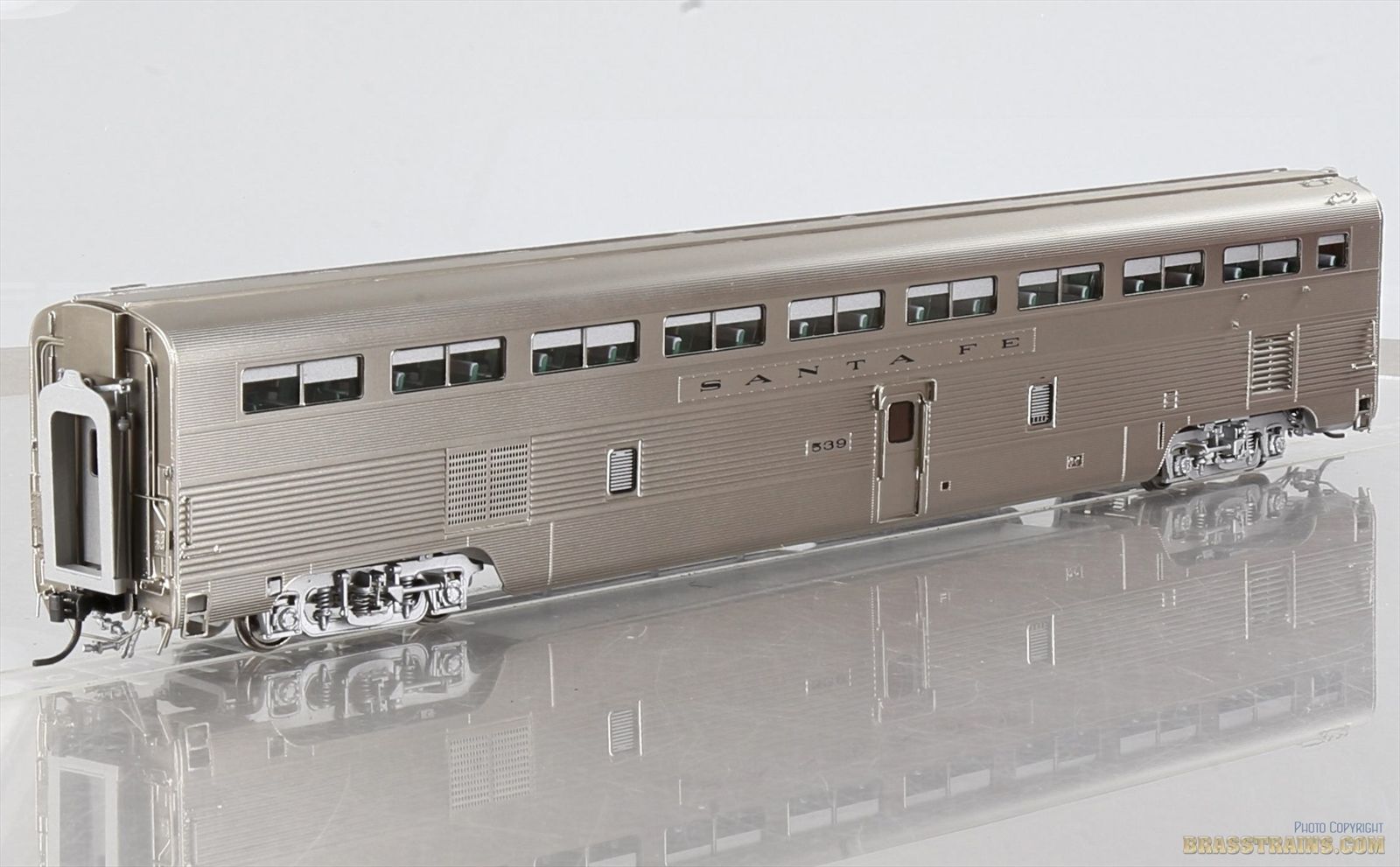 HO Brass Model - TCY 0460 The Coach Yard ATSF Santa Fe Hi-Level Budd ...