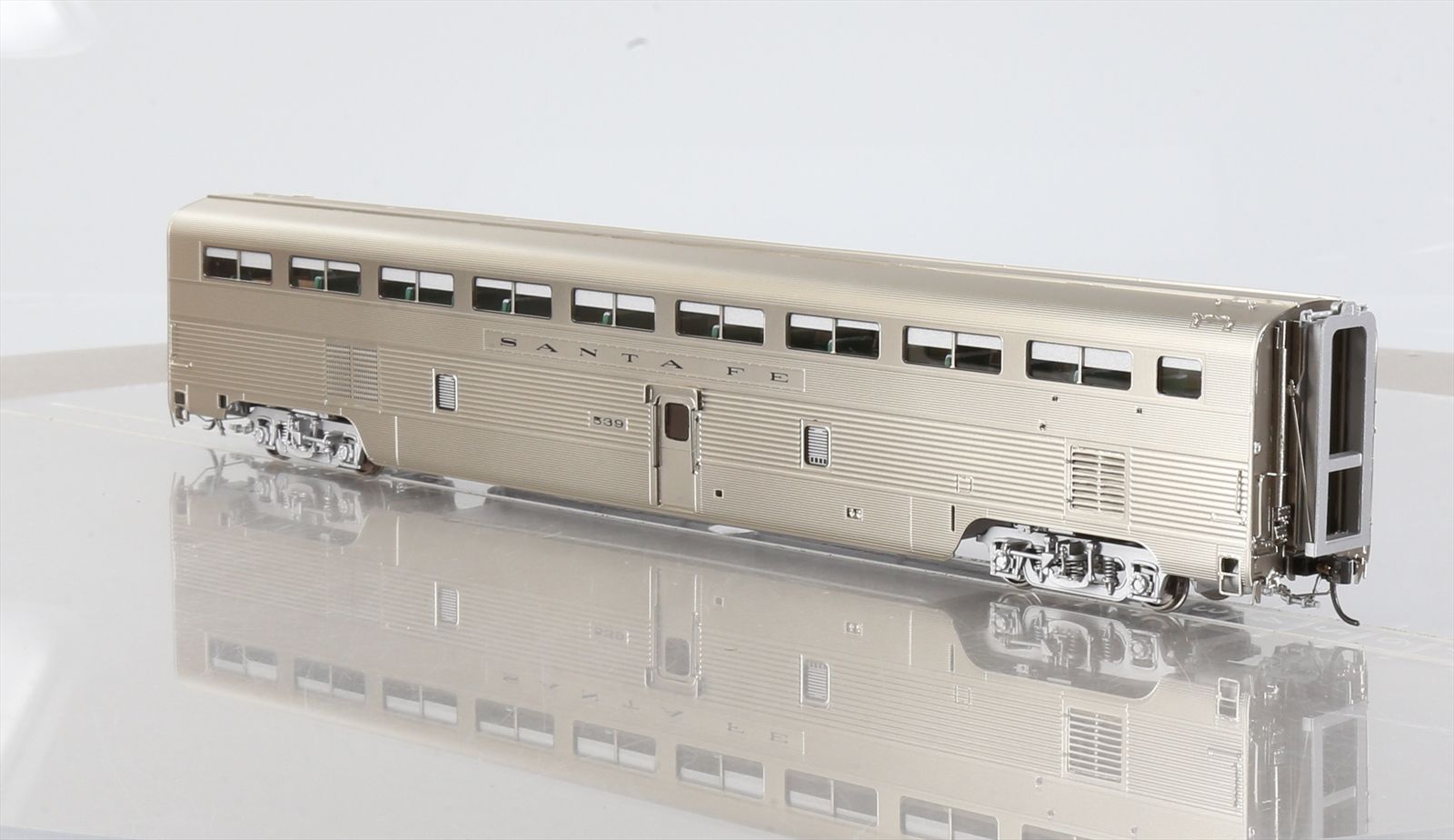 HO Brass Model - TCY 0460 The Coach Yard ATSF Santa Fe Hi-Level Budd ...