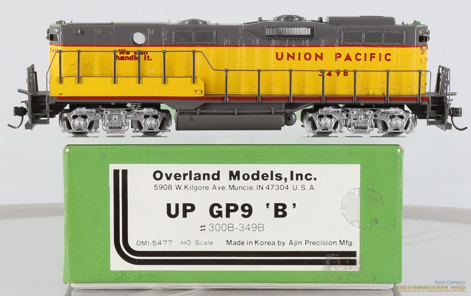 HO Brass Model - OMI 5477 Union Pacific GP9B Diesel #349B - Custom