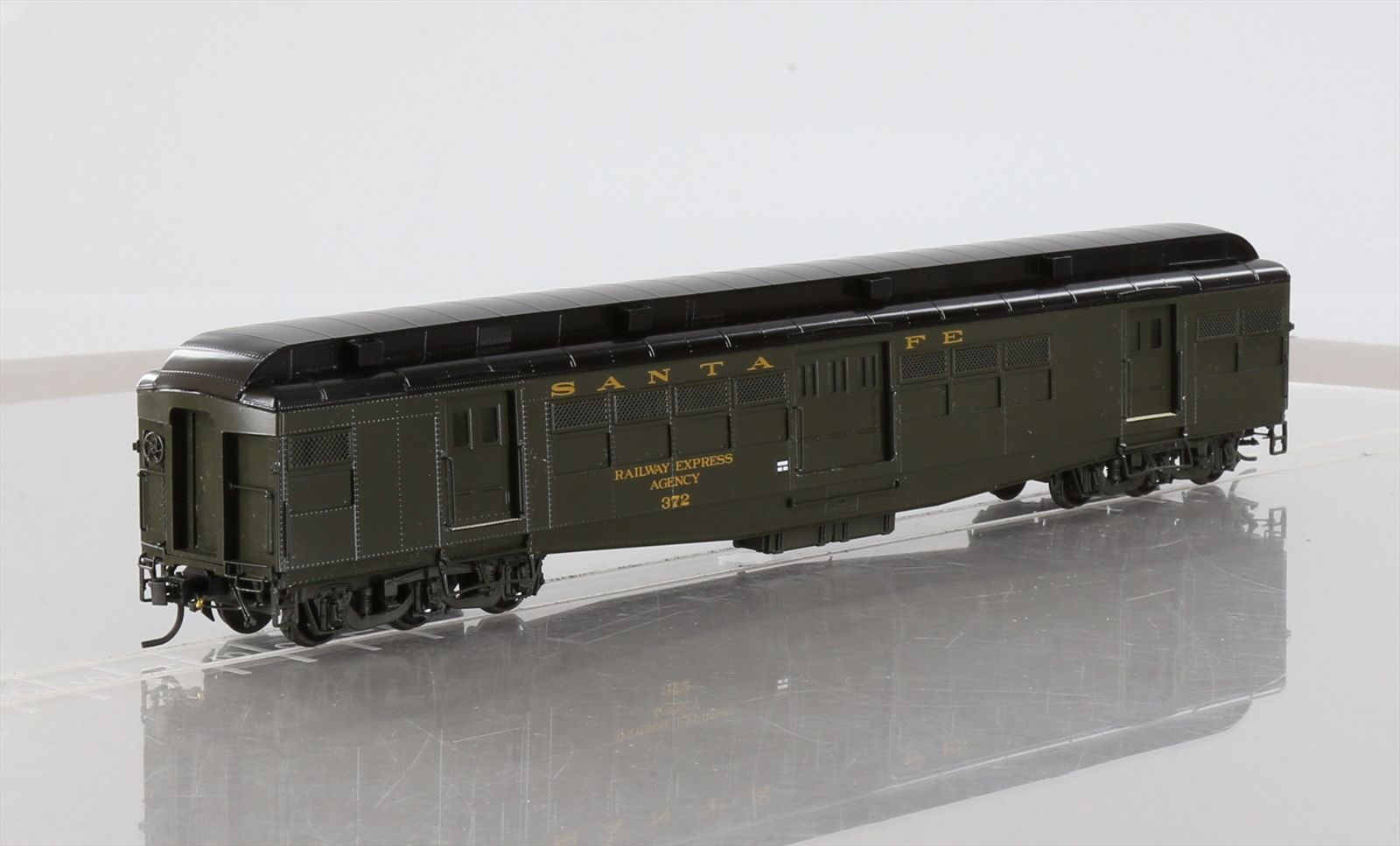 HO Brass Model Train - TCY-1298 Santa Fe AT&SF REA Horse Express Car ...
