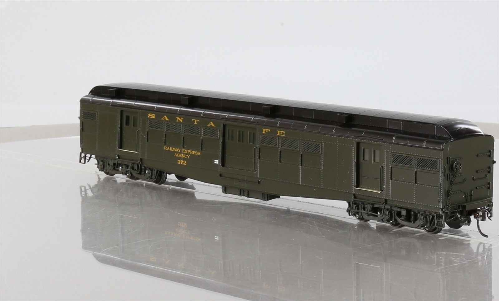 HO Brass Model Train - TCY-1298 Santa Fe AT&SF REA Horse Express Car ...