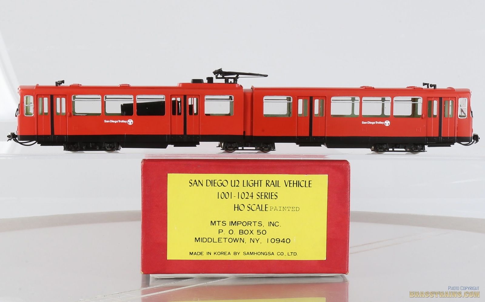 HO Brass Model Train - MTS Imports San Diego Trolley U2 Light Rail ...