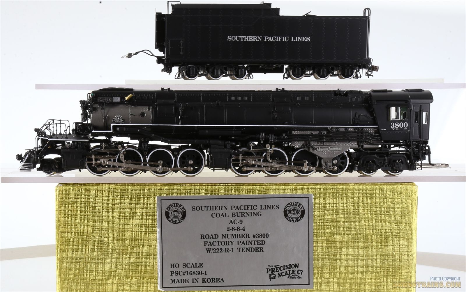 HO Brass Model - PSC 16830-1 Crown SP Southern Pacific Lines 2-8-8-4 AC ...