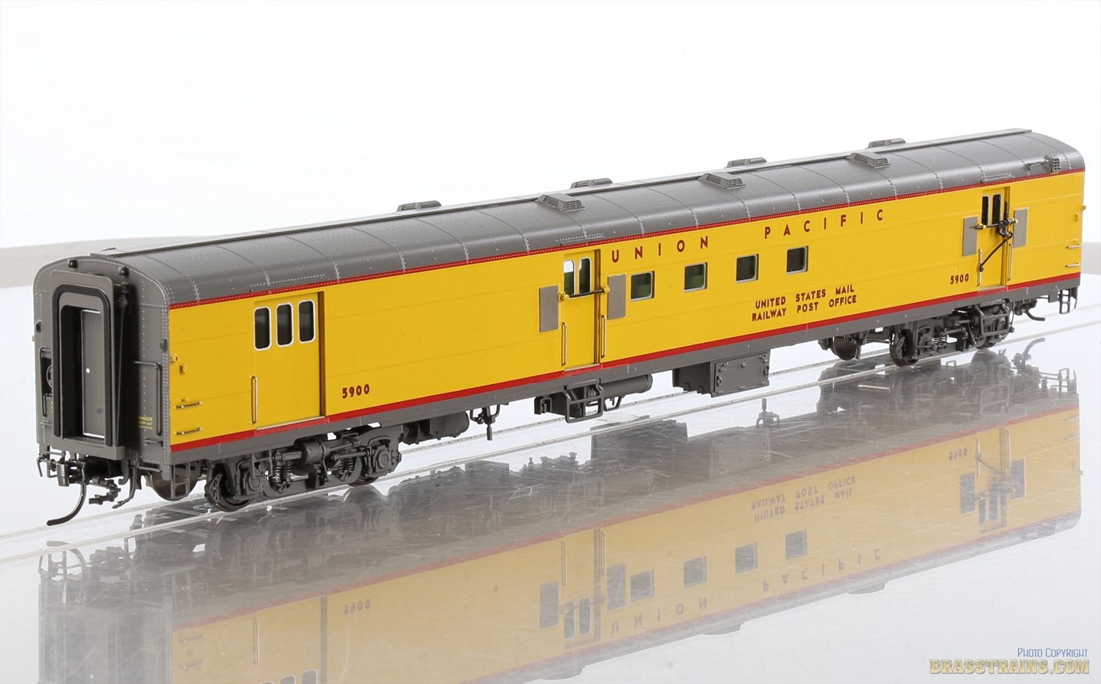 HO Scale Brass Model Train - TCY CY 1387 UP Union Pacific LW Baggage ...