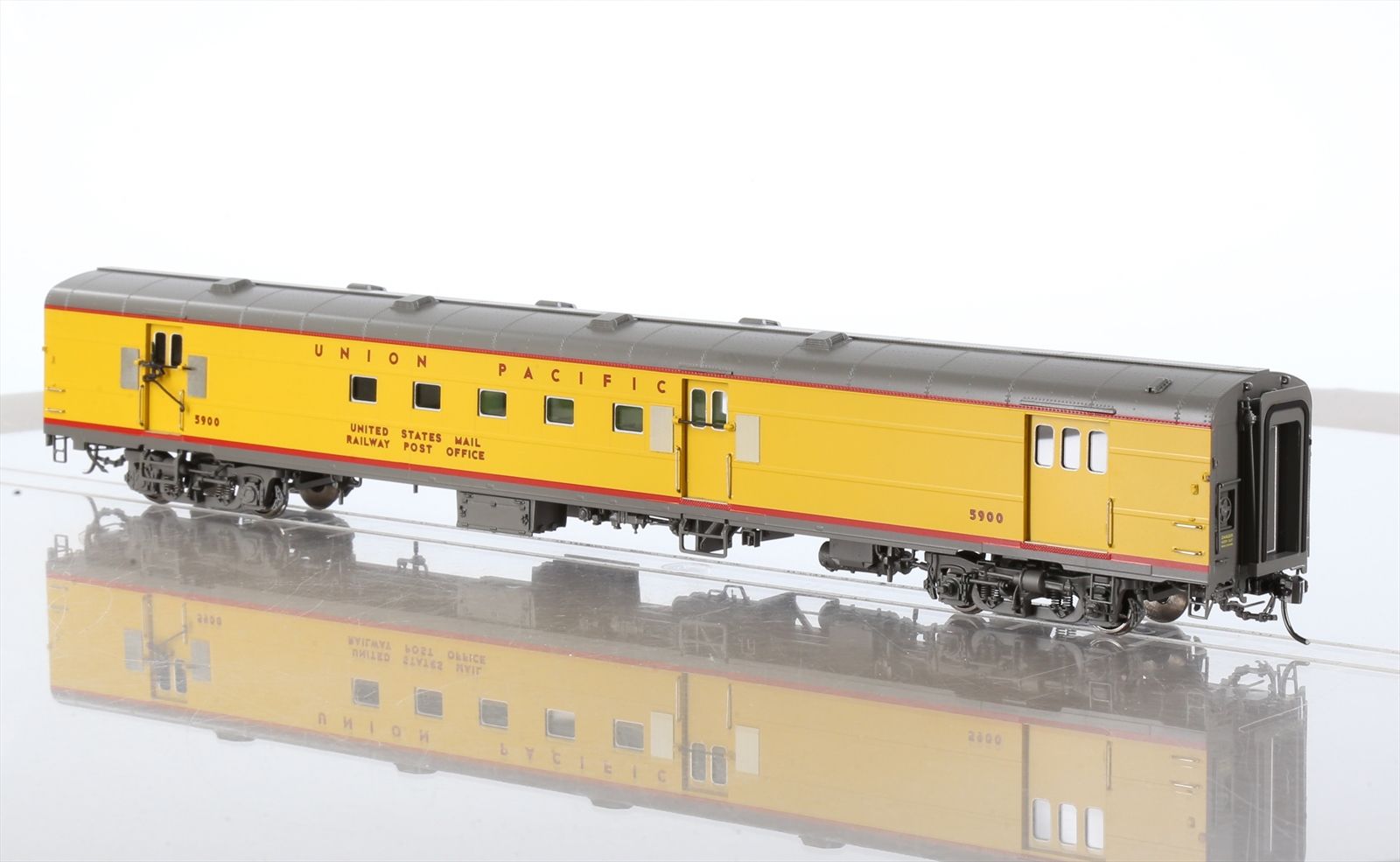 HO Scale Brass Model Train - TCY CY 1387 UP Union Pacific LW Baggage RPO #5900 - F/P