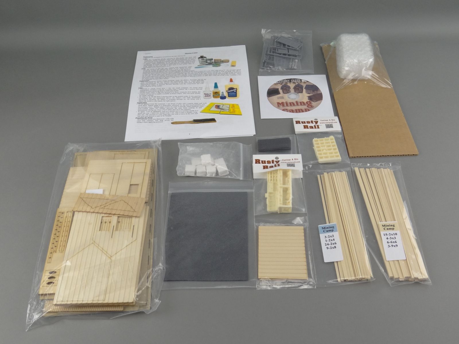 1/4" Scale O / On3 Stoney Creek Designs Craftsman Kit 031 - J&L Mining Camp