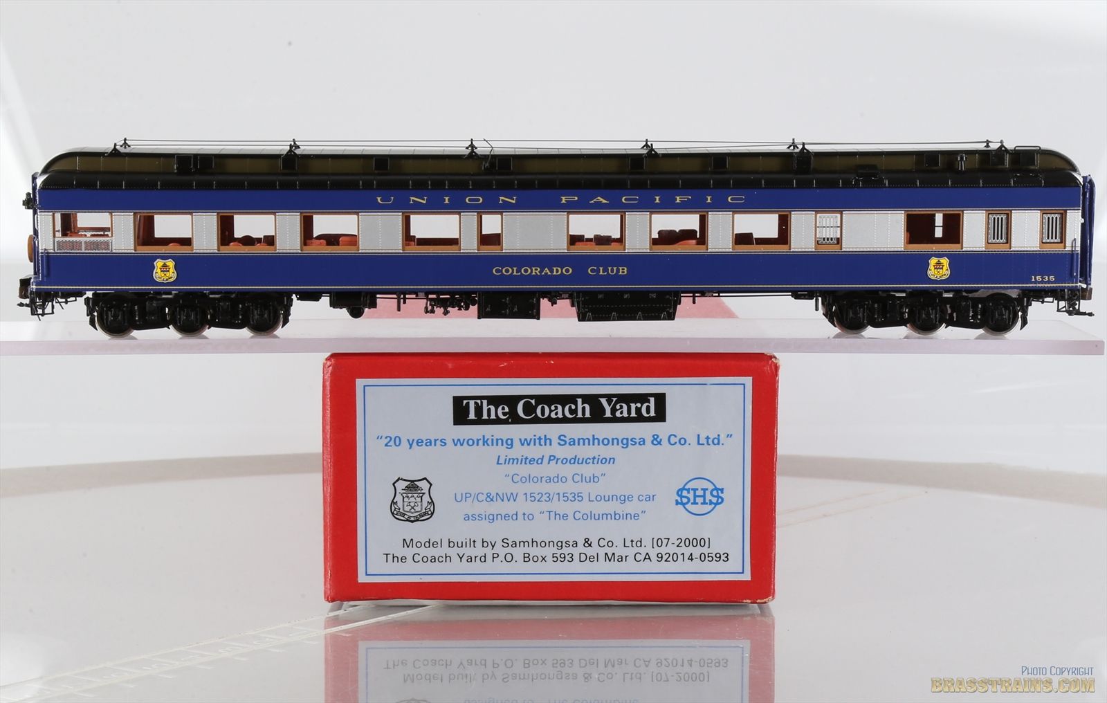 HO Brass Model Train - TCY Coach Yard C&NW UP Colorado Club Columbine ...