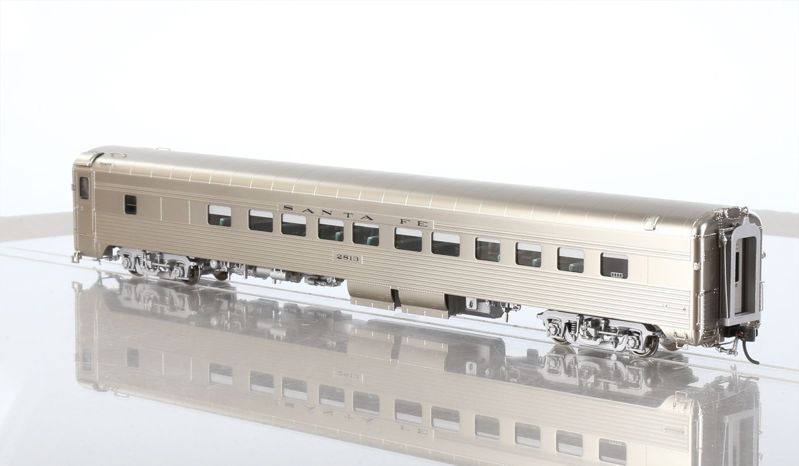 HO Brass Model Train TCY 0472 Coach Yard ATSF Santa Fe 44 Seat Coach ...