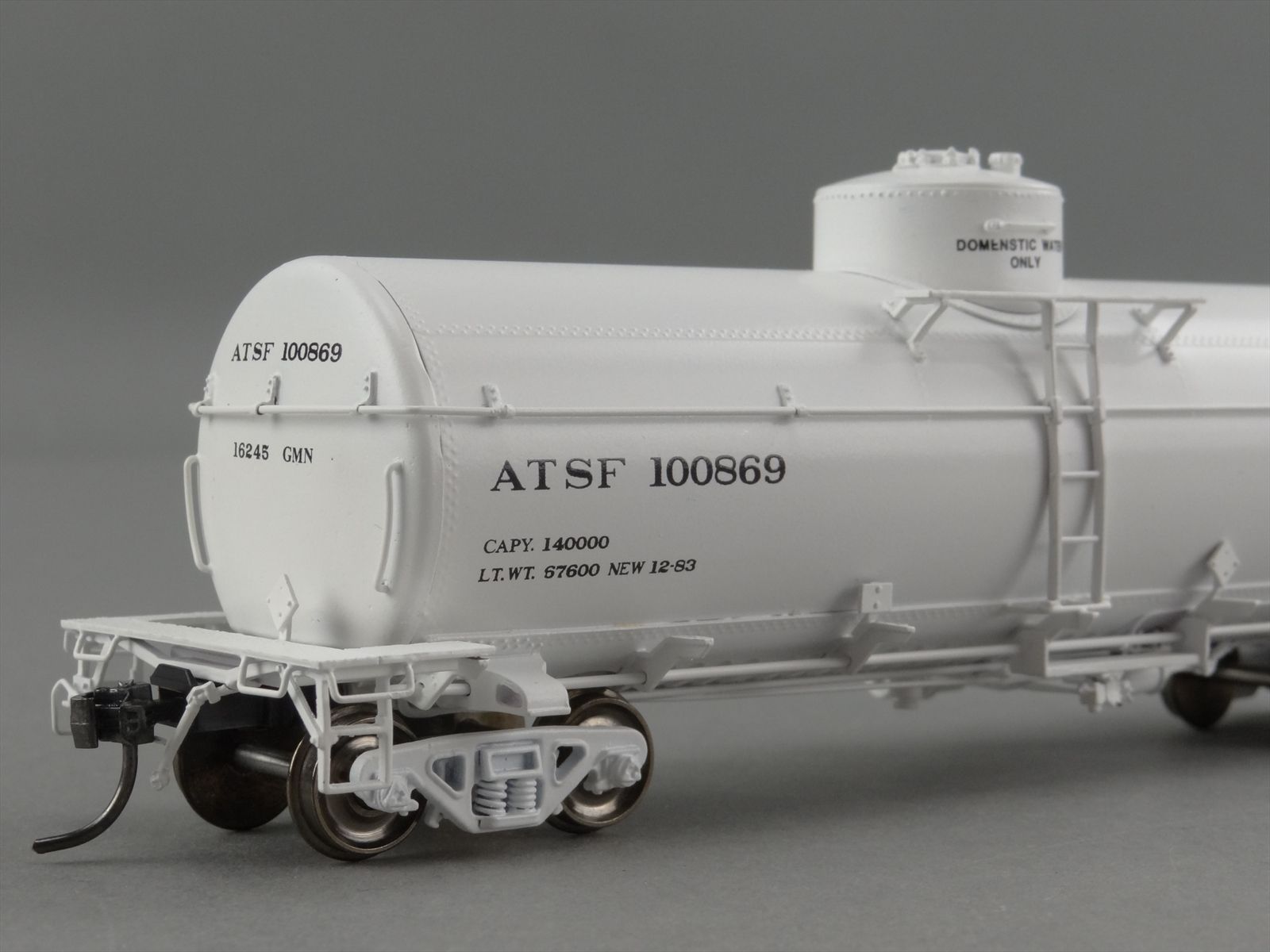 HO Brass Model Train - Division Point DP-5529 - ATSF Santa Fe Tank Car ...