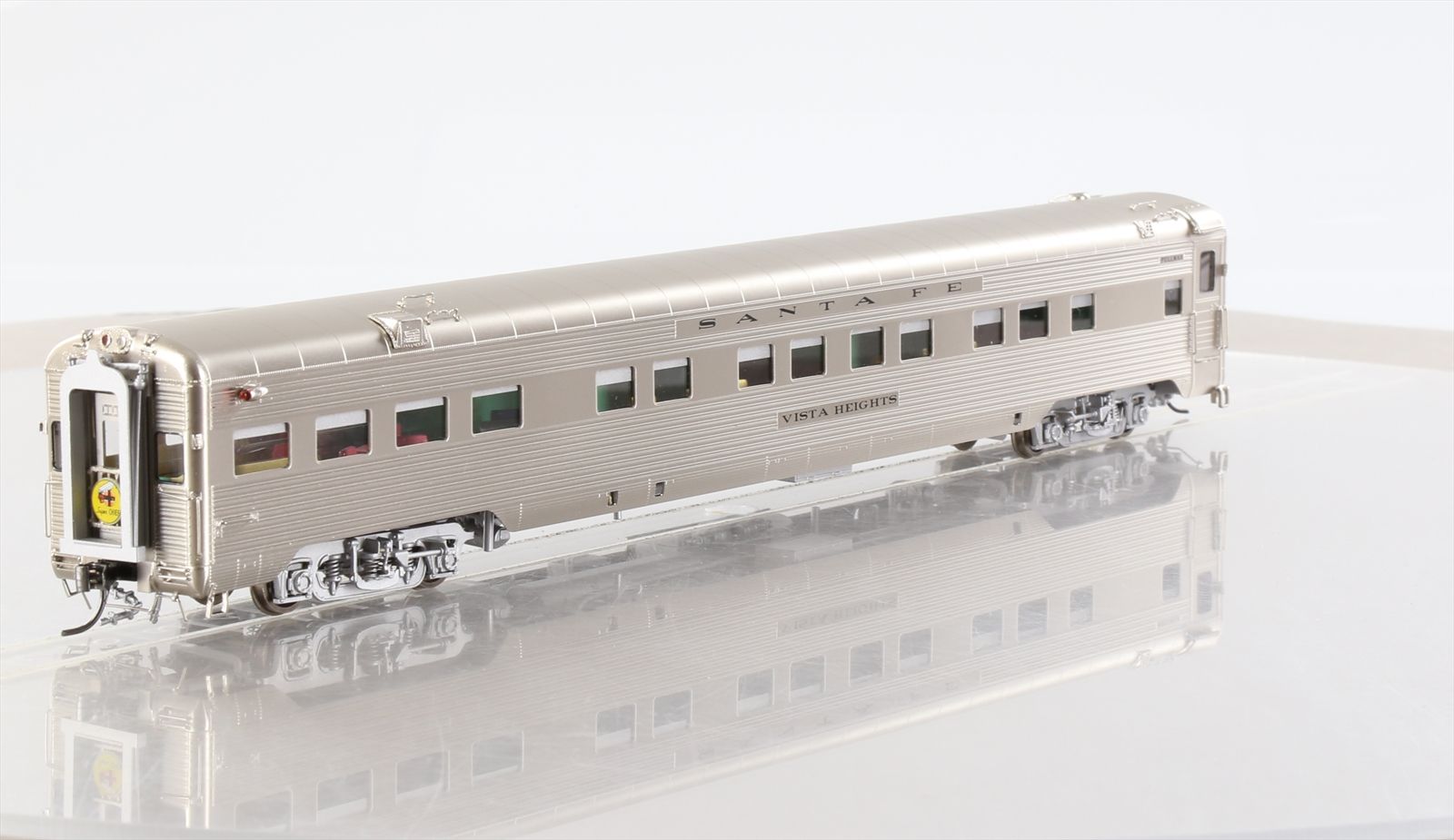 HO Scale Brass Model - TCY CY The Coach Yard 1228.1 ATSF Santa Fe 'Vista heights' 4-1 Lounge Obs ...