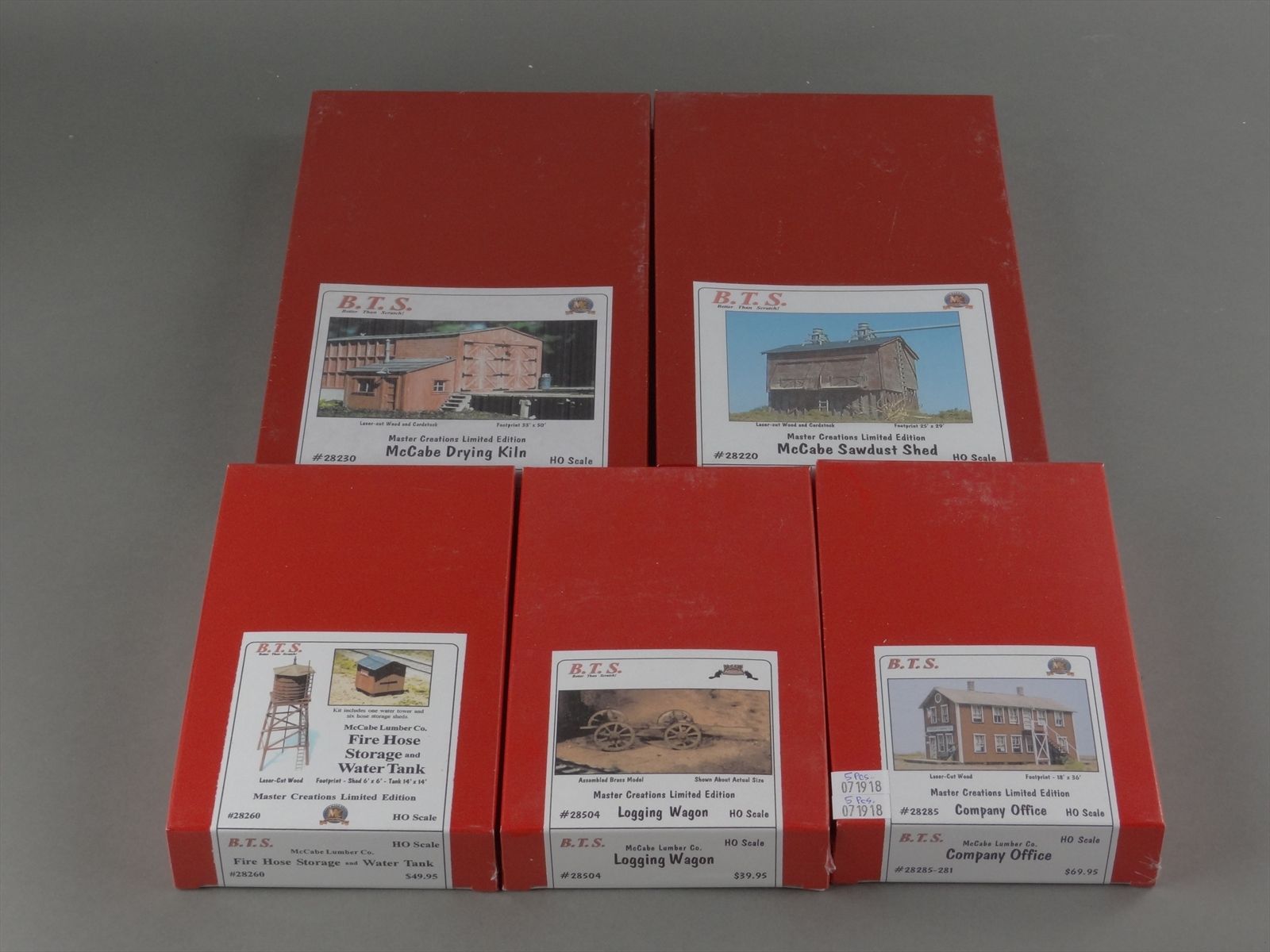 HO Scale BTS Master Creations - Craftsman Kit Lot - McCabe Lumber Co ...