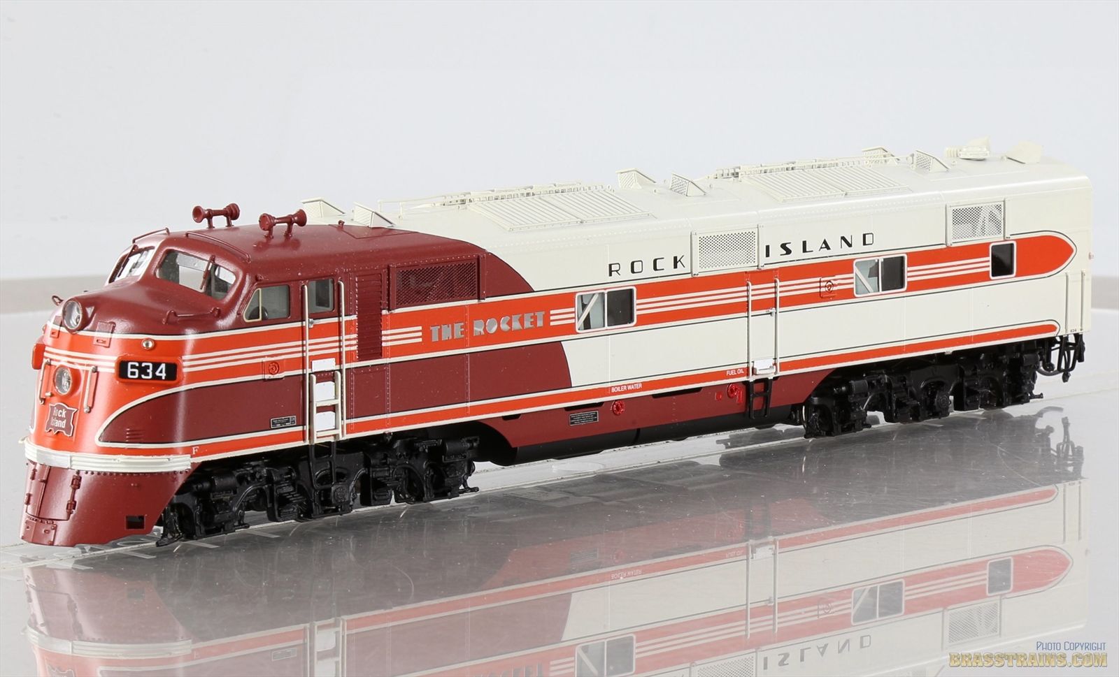 HO Brass Model - OMI AA-1244-1 RI E7A Diesel #634 - Rocket Scheme - F/P