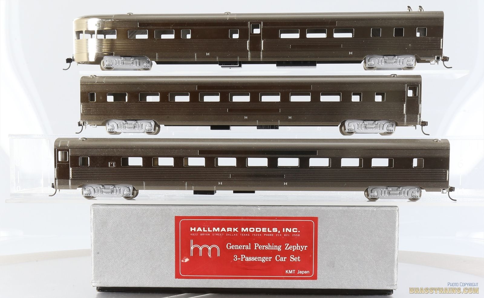 HO Brass Models - HM Hallmark General Pershing Zephyr CB&Q Burlington 3 ...