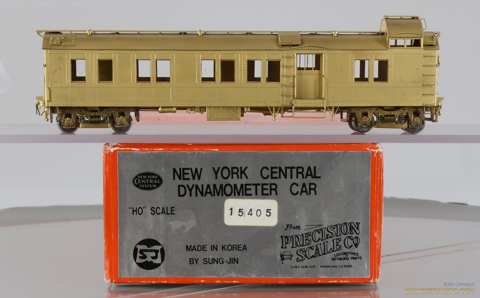 HO Brass Model - PSC 15405 NYC New York Central Dynamometer Car - Unpainted