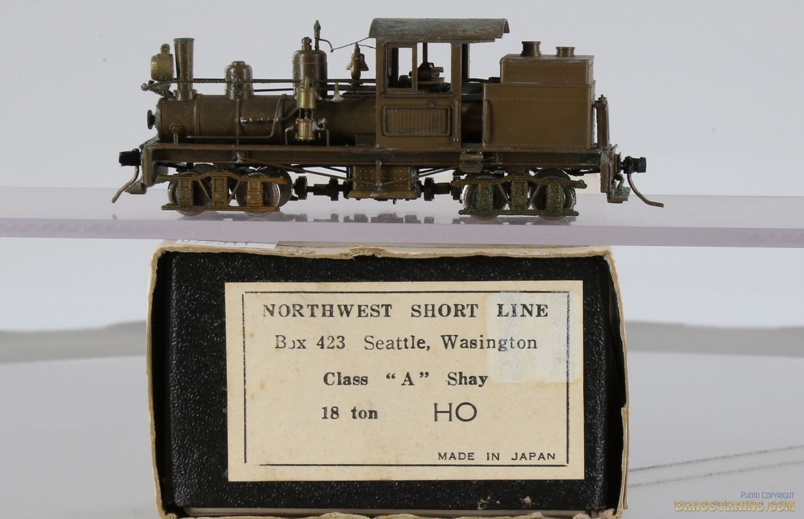 HO Brass Model - NWSL 18-Ton Class A Shay - Logging Locomotive - Unpainted
