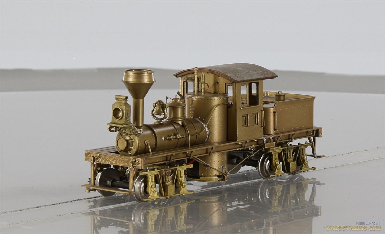 HO Brass Model - NWSL Mich-Cal #2 Shay 13-Ton Logging Loco - Unpainted