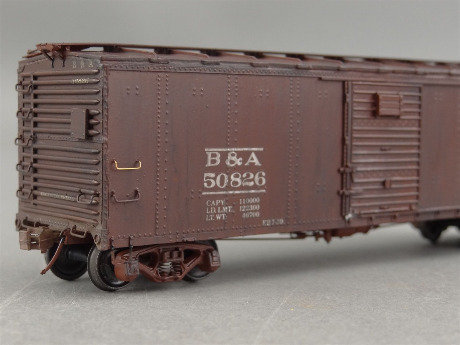 HO Built-Up Model Train Car - Southeast Scale B&A USRA Steel Boxcar ...