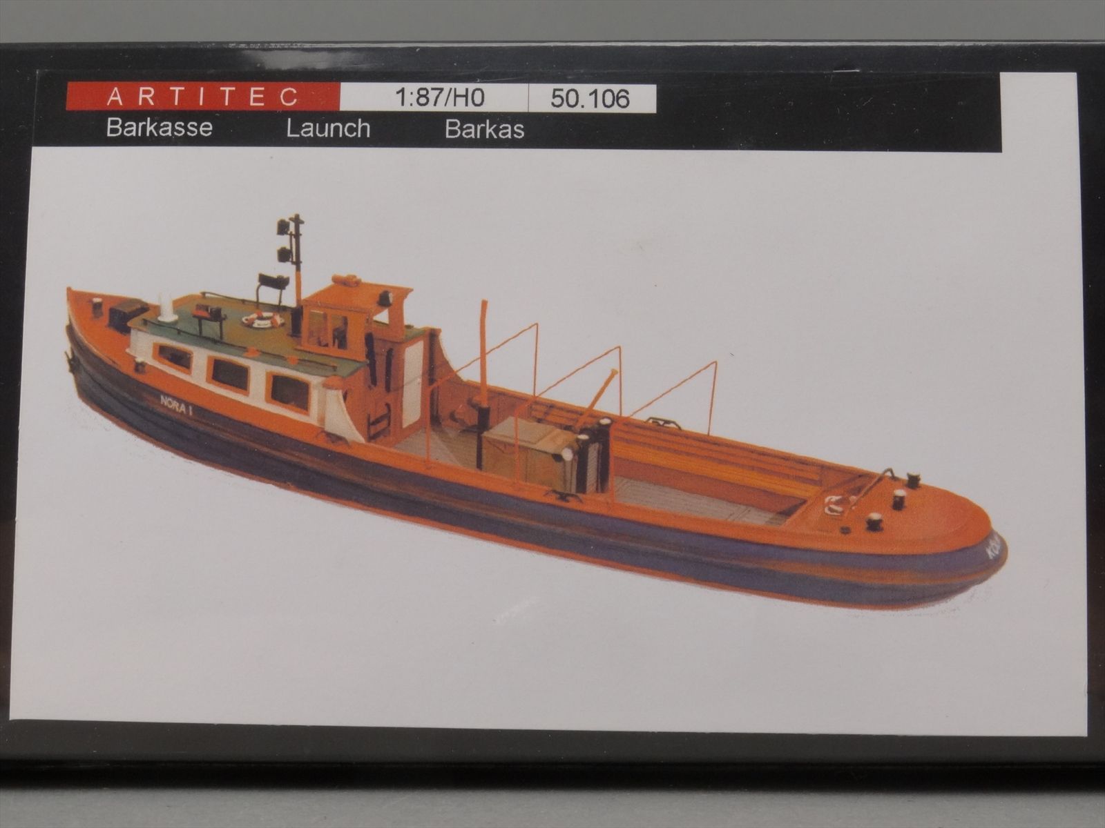 HO Scale Unassembled Craftsman Kit - Artitec 50.106 - Launch - Boat - Ship