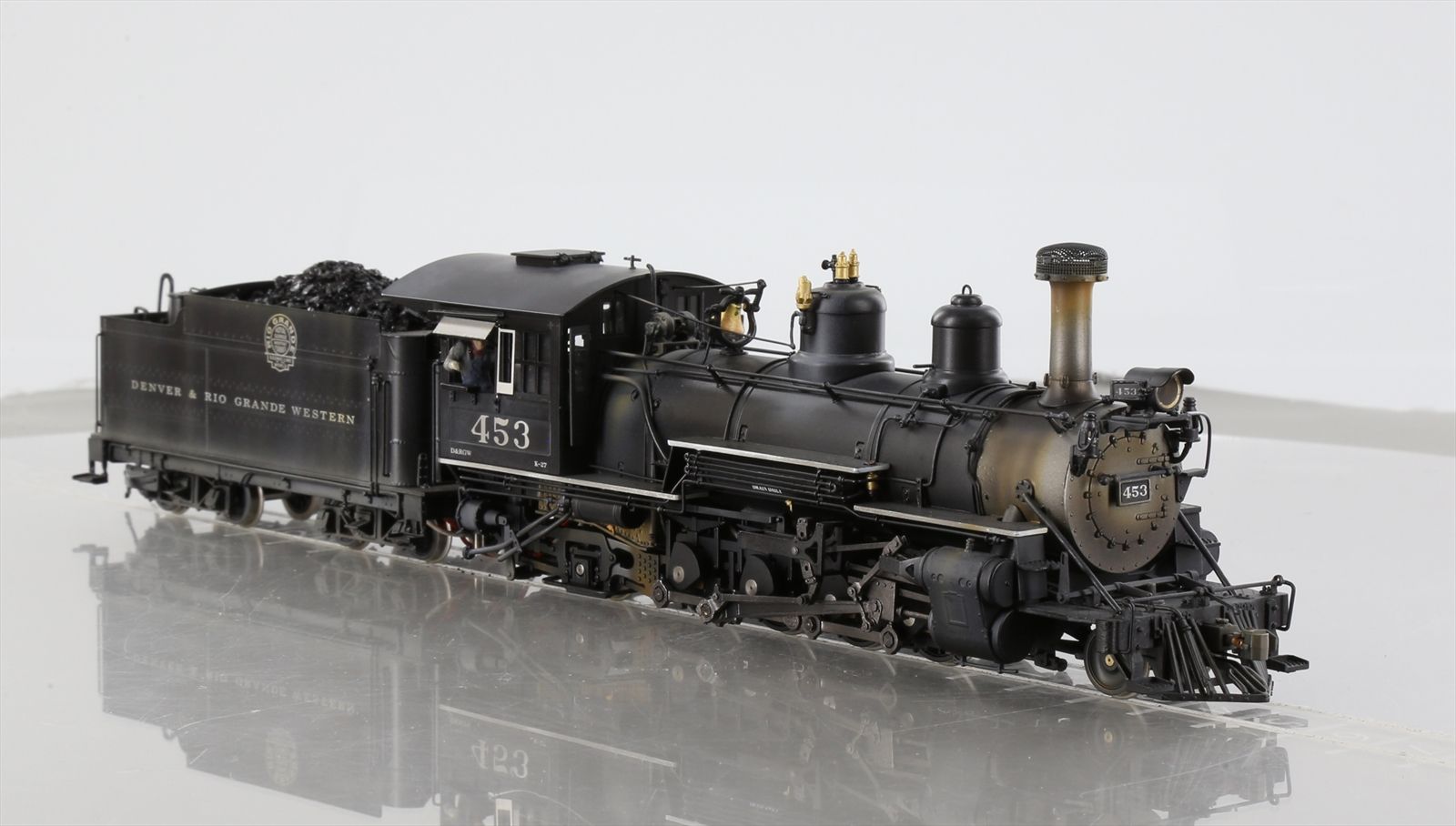 Sn3 Scale Brass Model Train - PBL Hybrid D&RGW Rio Grande K-27 2-8-2 ...