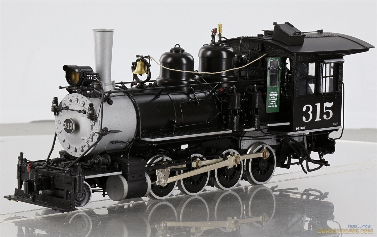 On3 Scale Brass Model - OMI 0144 D&RGW C-18 Rio Grande 2-8-0 #315 ...
