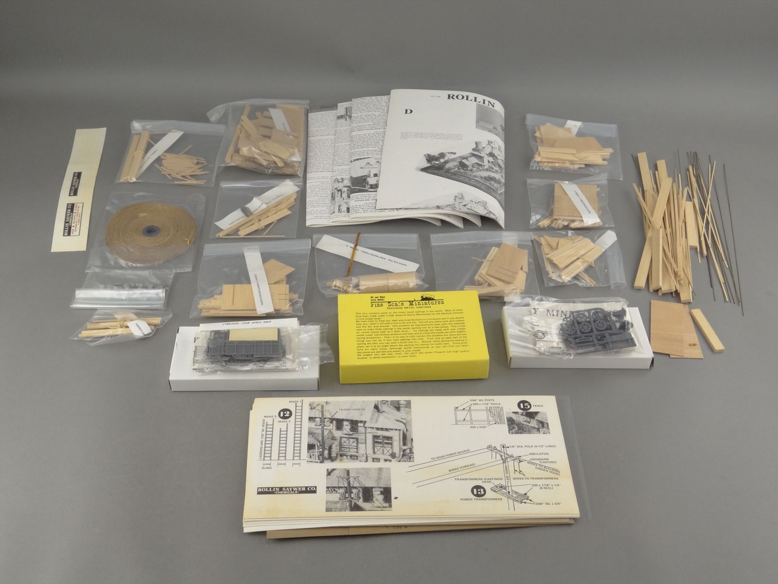 HO Scale Craftsman Kit - FSM Fine Scale Miniatures #200 Rollin Saywer ...