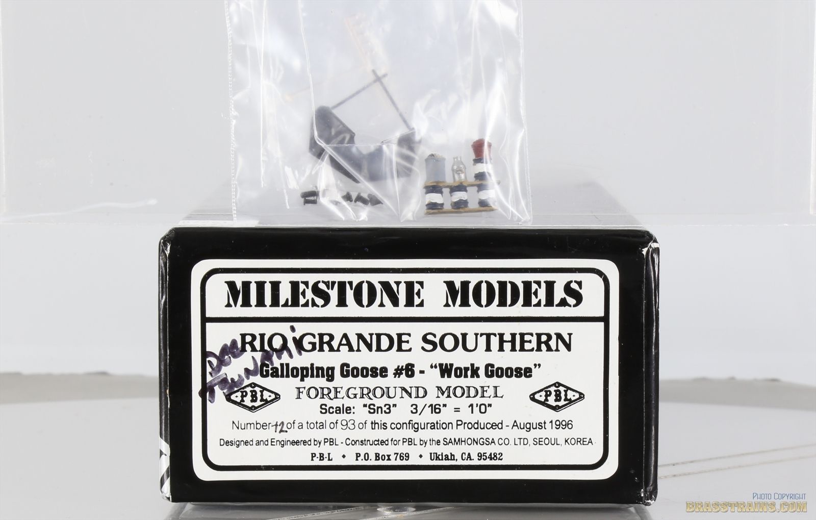 Sn3 Brass PBL Milestone / Foreground - RGS Rio Grande Southern ...