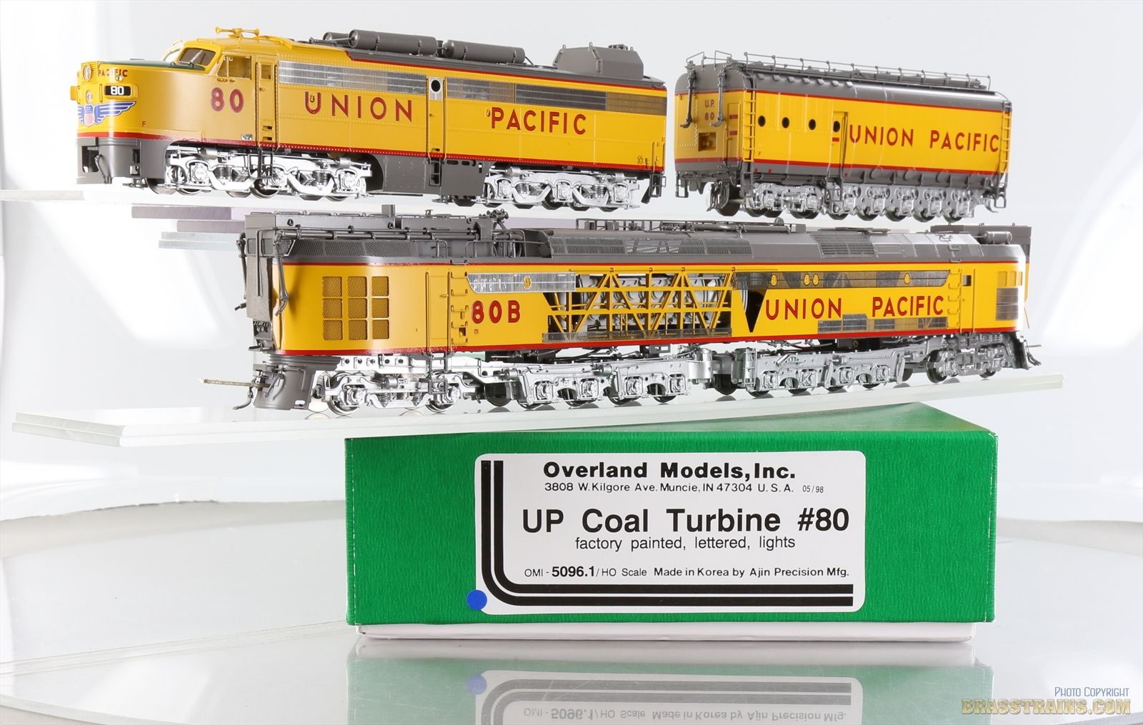 Ho Brass Model Omi 5096 1 Up Union Pacific 80 80b Coal Turbine F P