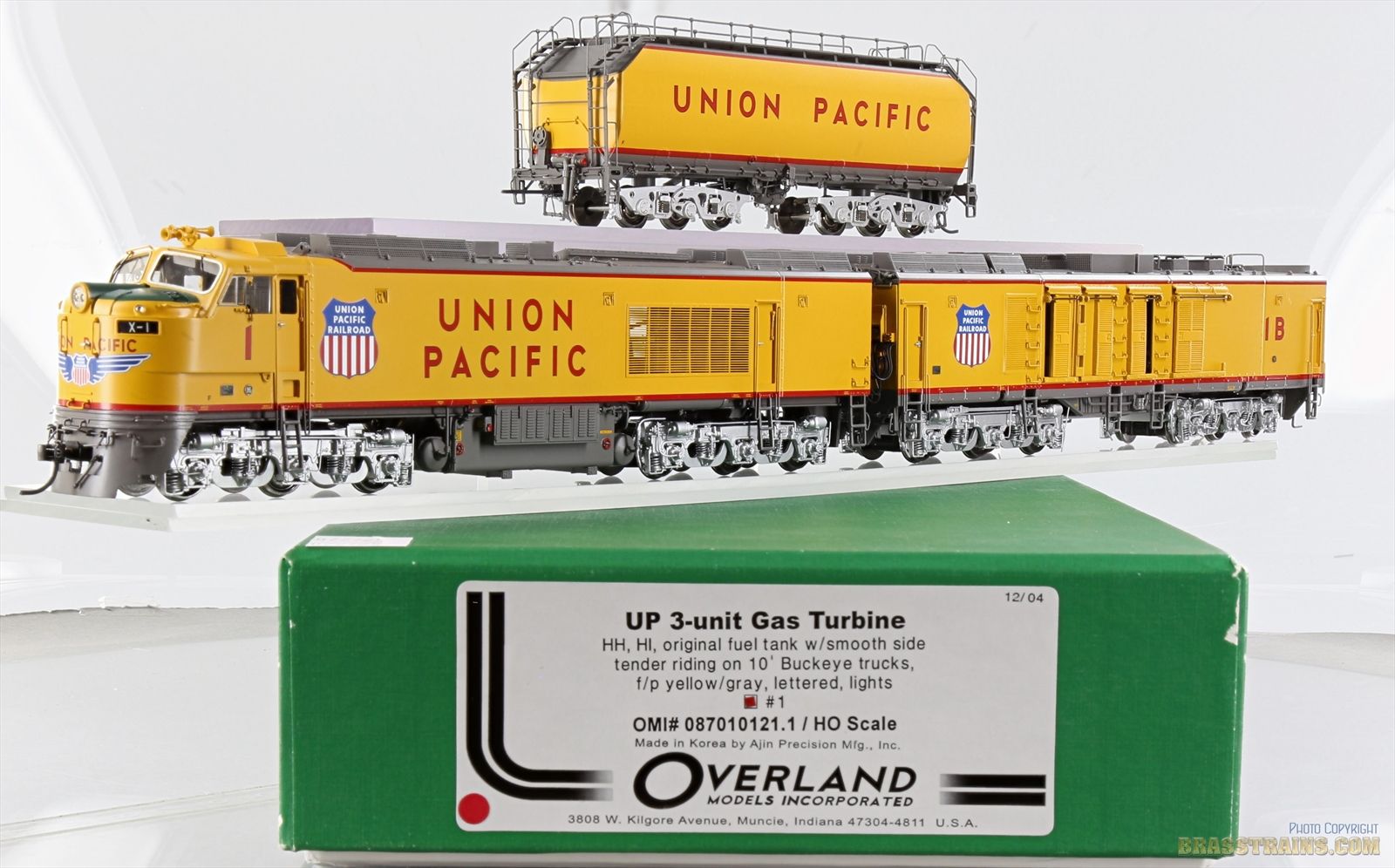 HO Brass Model - OMI UP Union Pacific 3-Unit Gas Turbine #1 - 2004 Run ...