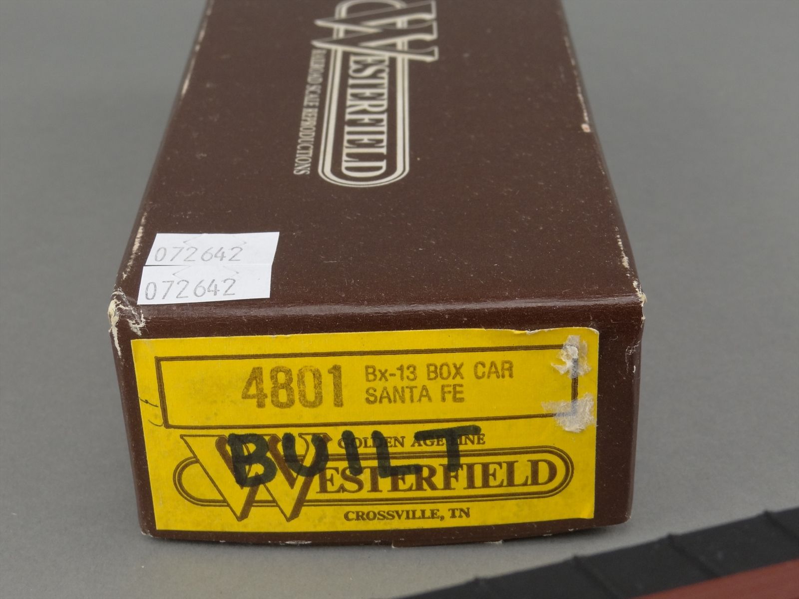 HO Model - Westerfield 4801 Pro Built Kit - BX-13 AT&SF Boxcar Santa Fe ...