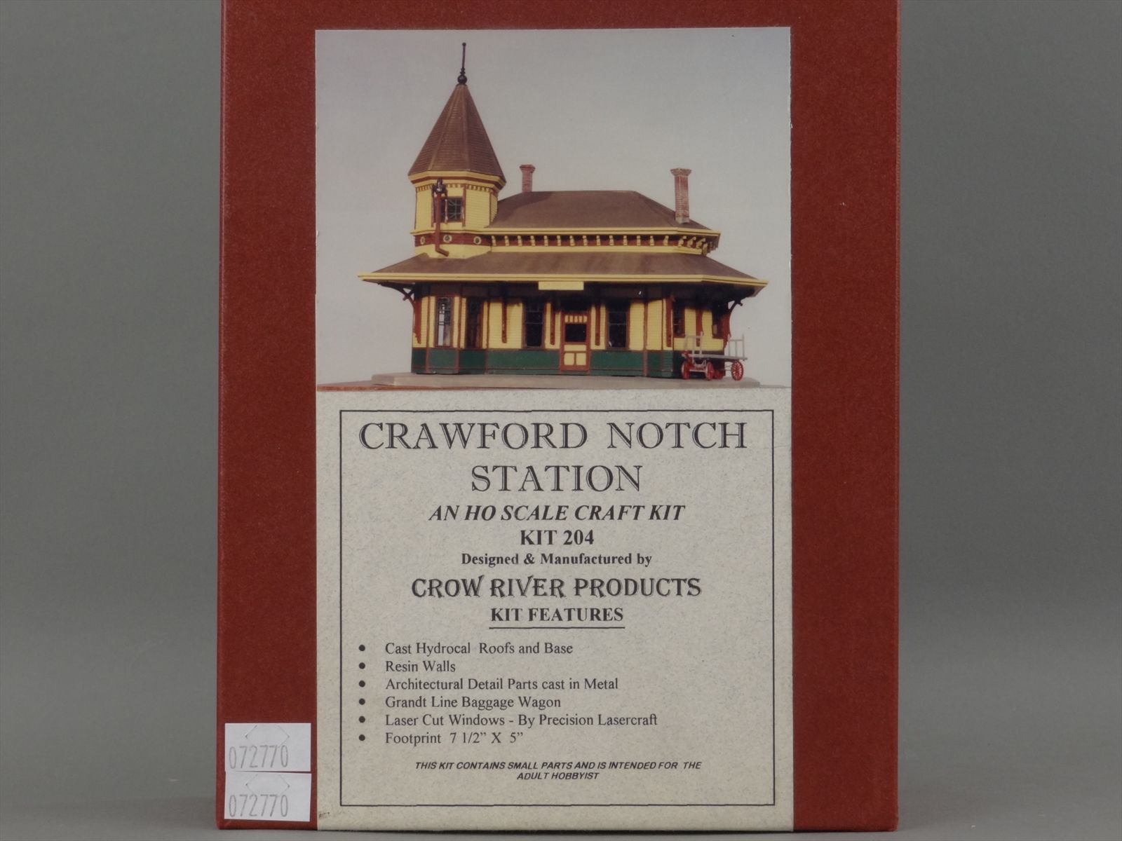 HO Scale Craftsman Kit - Crow River #204 - Crawford Notch Station ...