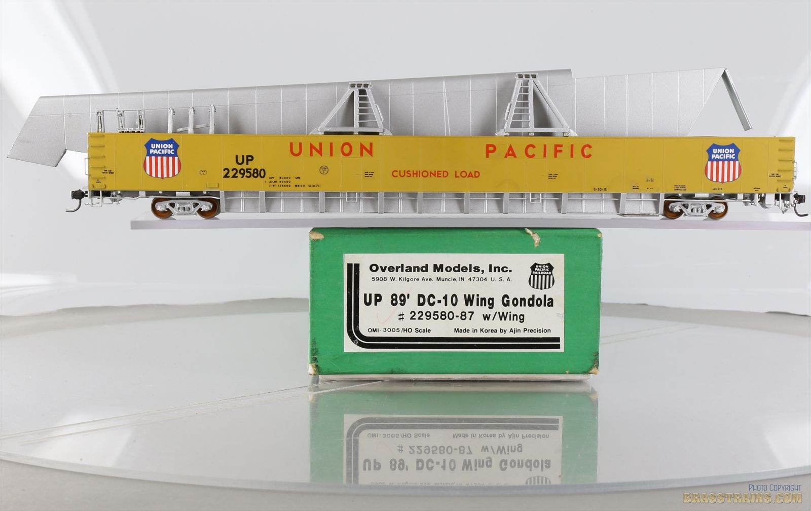 HO Brass OMI 3005 Overland UP Union Pacific 89' DC-10 Wing Gondola ...