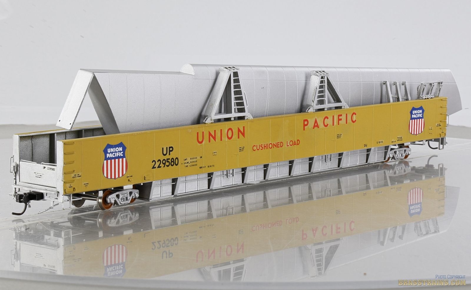 HO Brass OMI 3005 Overland UP Union Pacific 89' DC-10 Wing Gondola ...