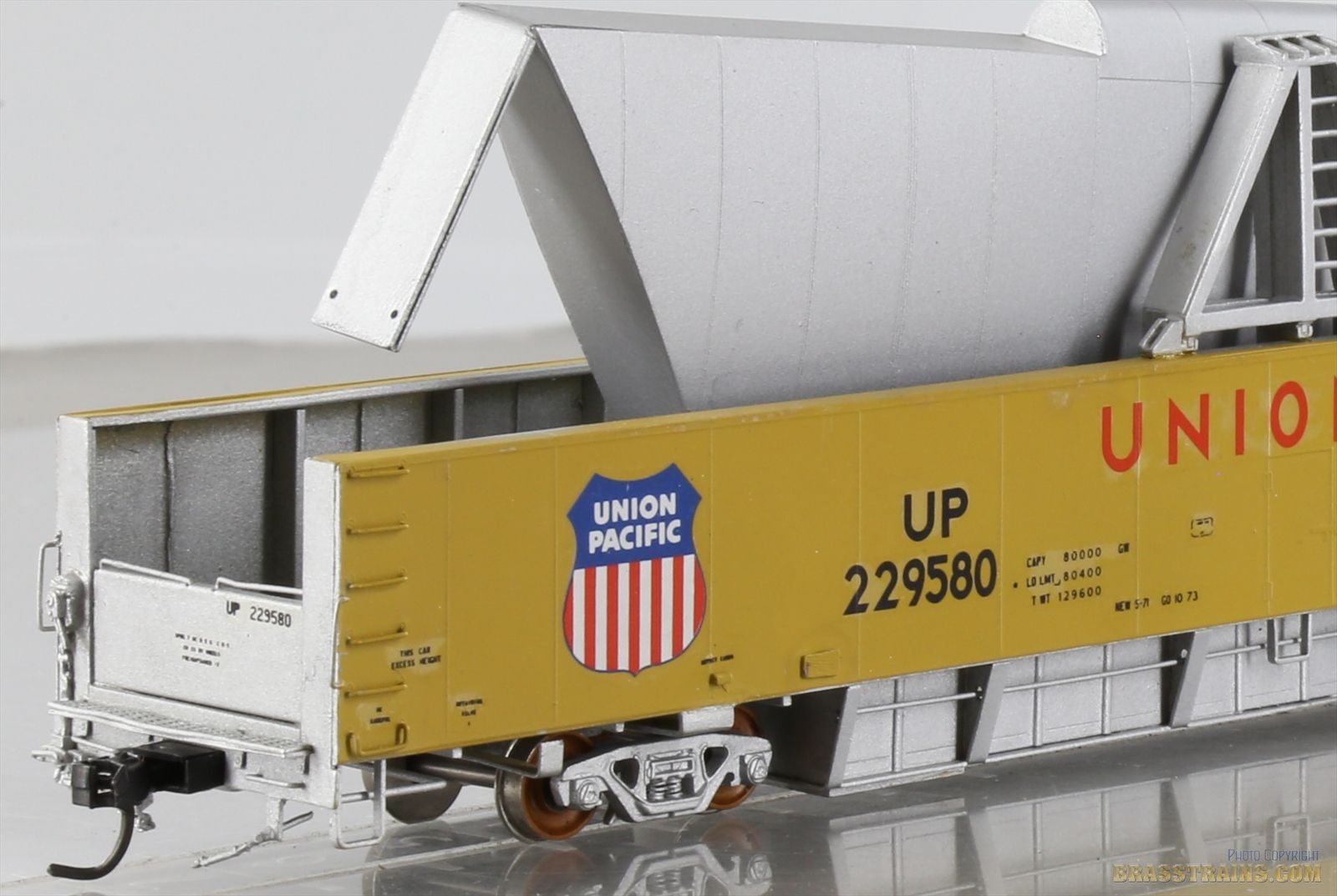 HO Brass OMI 3005 Overland UP Union Pacific 89' DC-10 Wing Gondola ...