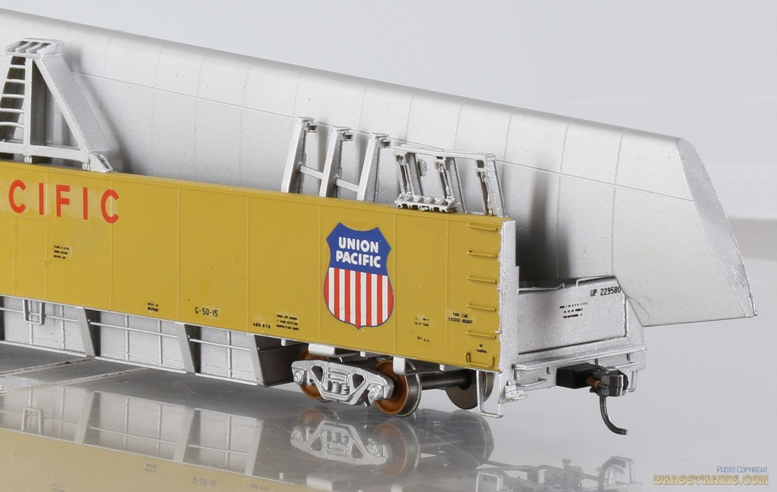 HO Brass OMI 3005 Overland UP Union Pacific 89' DC-10 Wing Gondola ...