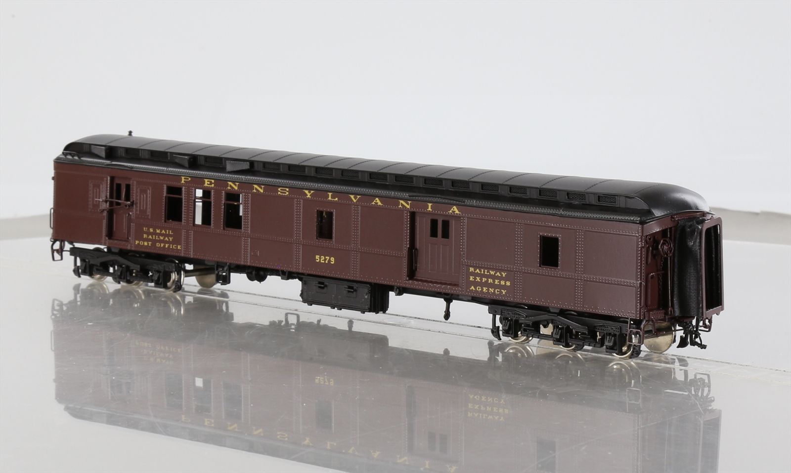 HO Brass Model - PSC 16498-1 PRR Pennsylvania RPO Baggage BM-70K #5279 ...