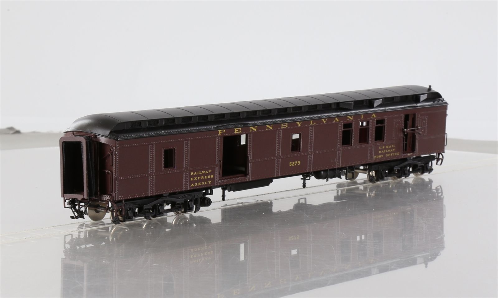 HO Brass Model - PSC 16498-1 PRR Pennsylvania RPO Baggage BM-70K #5279 ...