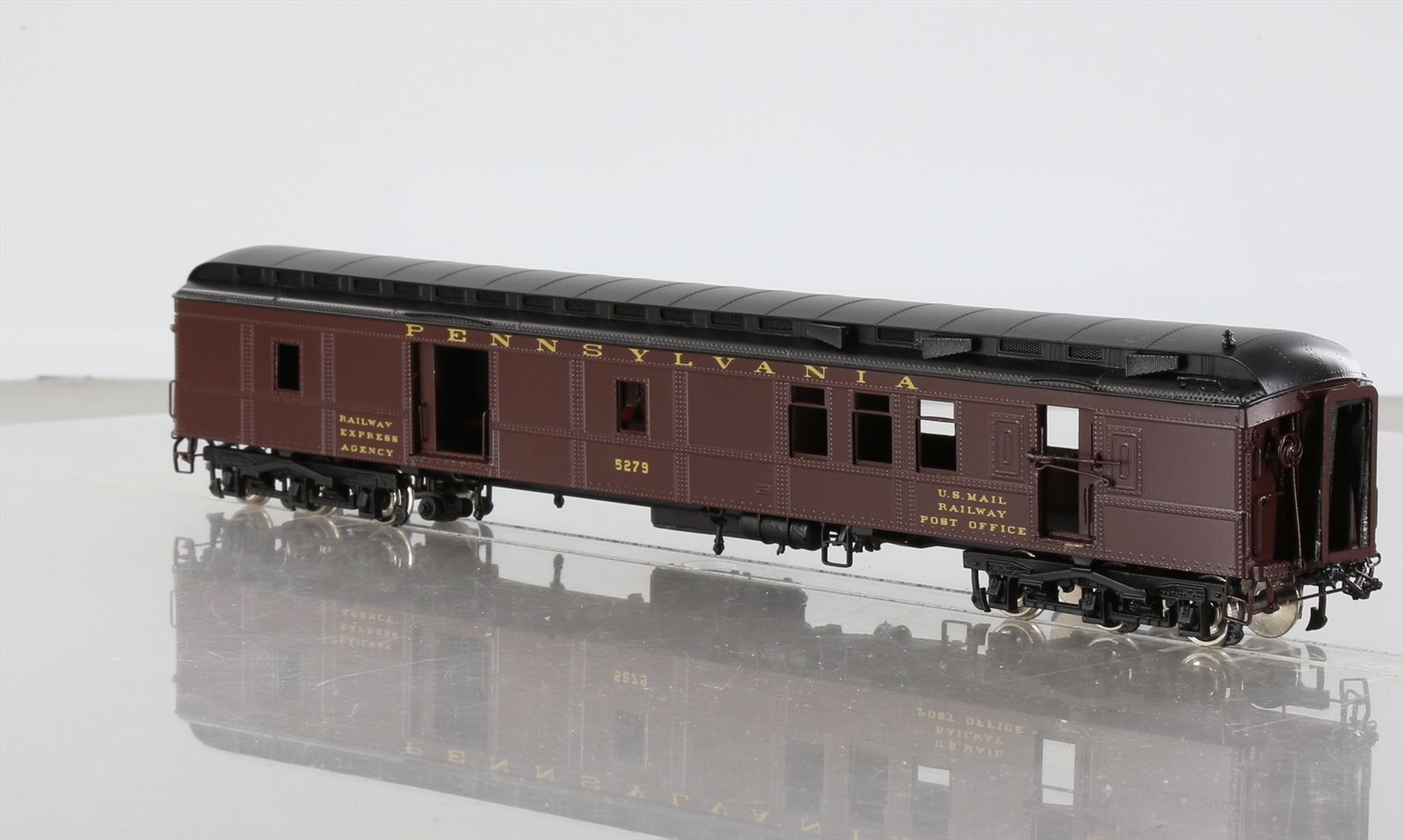 HO Brass Model - PSC 16498-1 PRR Pennsylvania RPO Baggage BM-70K #5279 ...
