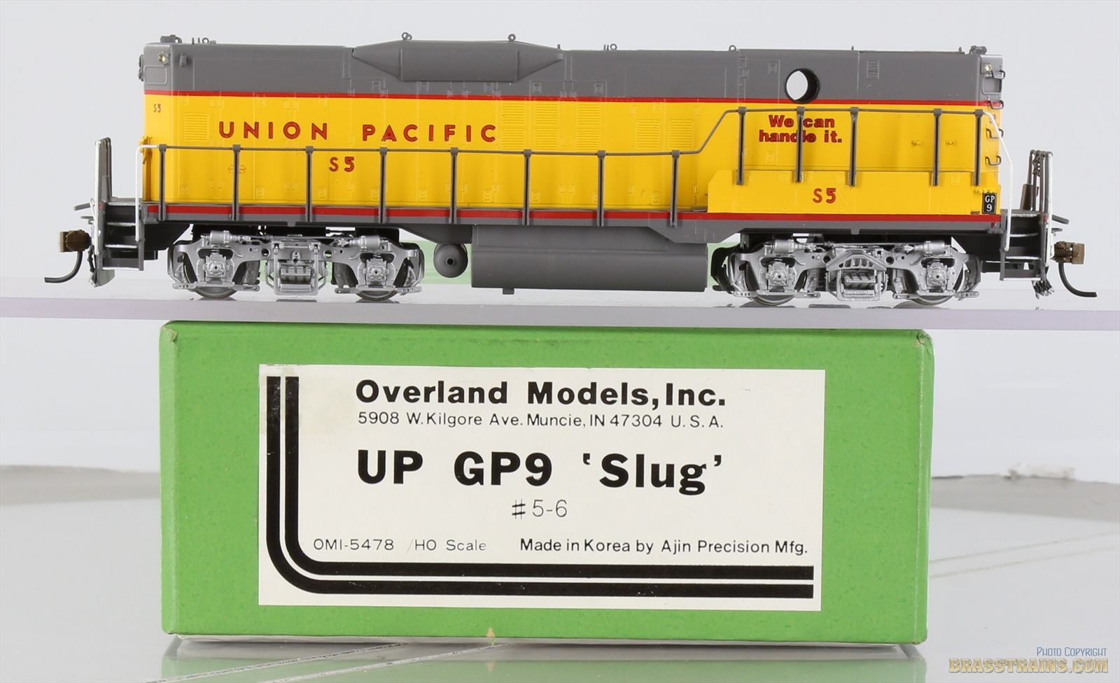 HO Brass Model Train - OMI 5478 UP Union Pacific GP9 Slug #S5 - Custom