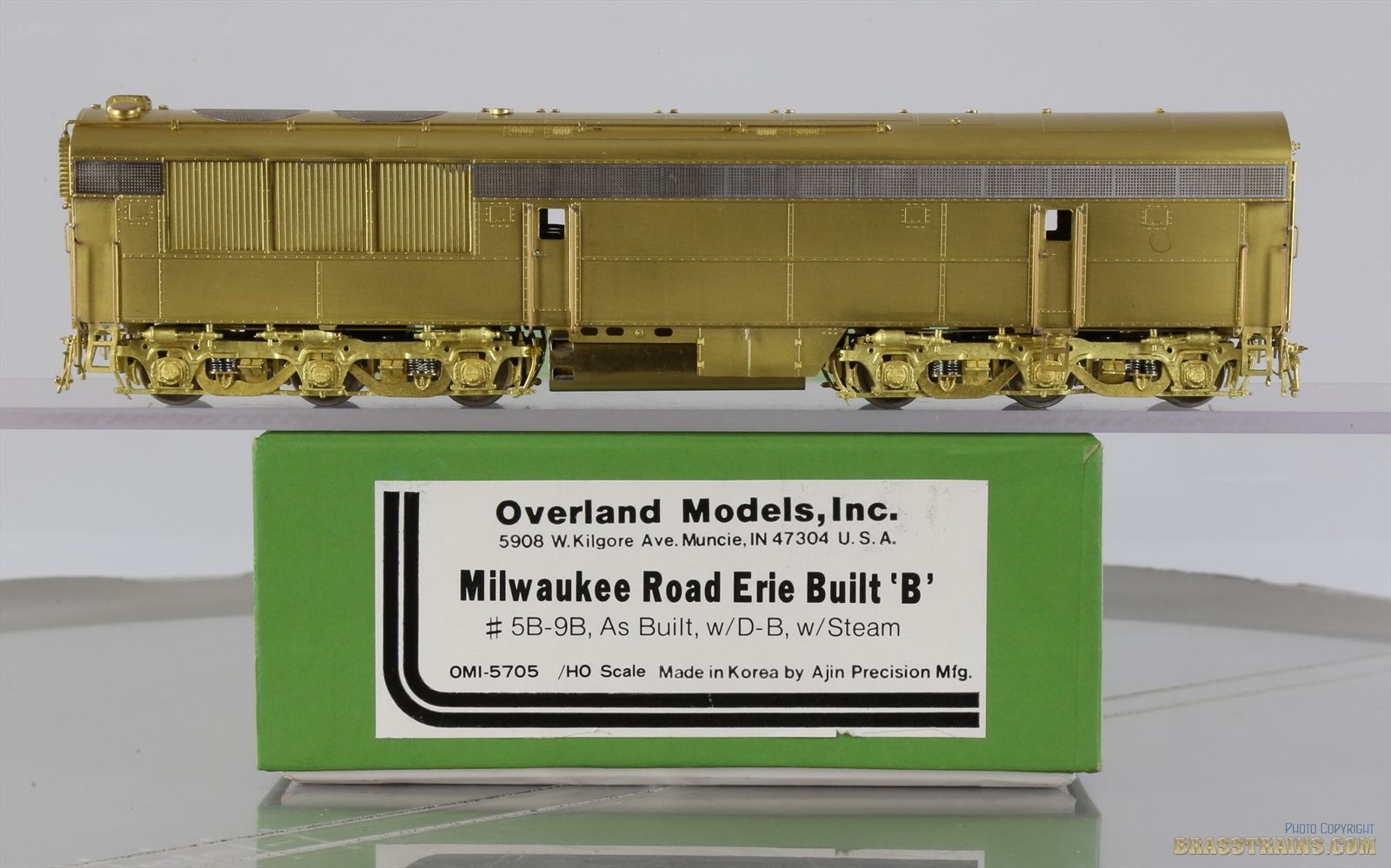 HO Brass Model - OMI 5705 MILW Milwaukee Road Erie Built B Unit - Unpainted