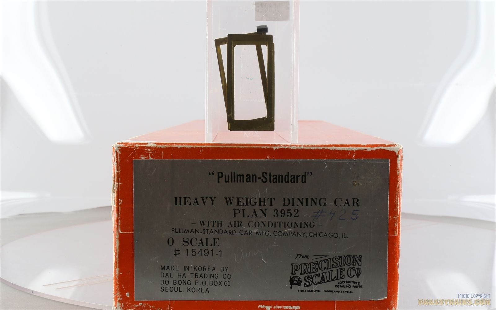O Brass Model - PSC 15491-1 HW Heavyweight Dining Car Pullman #425 w ...
