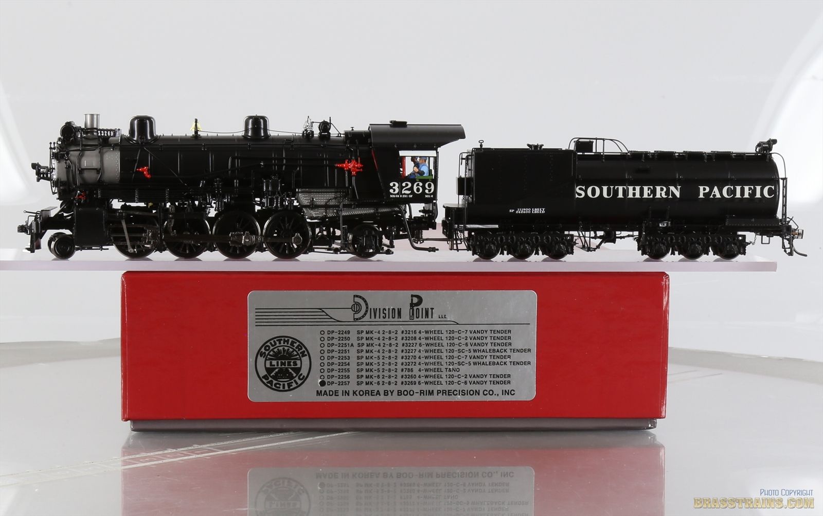 HO Brass Model - DP 2257 SP Southern Pacific 2-8-2 Mikado MK-6 #3269 ...