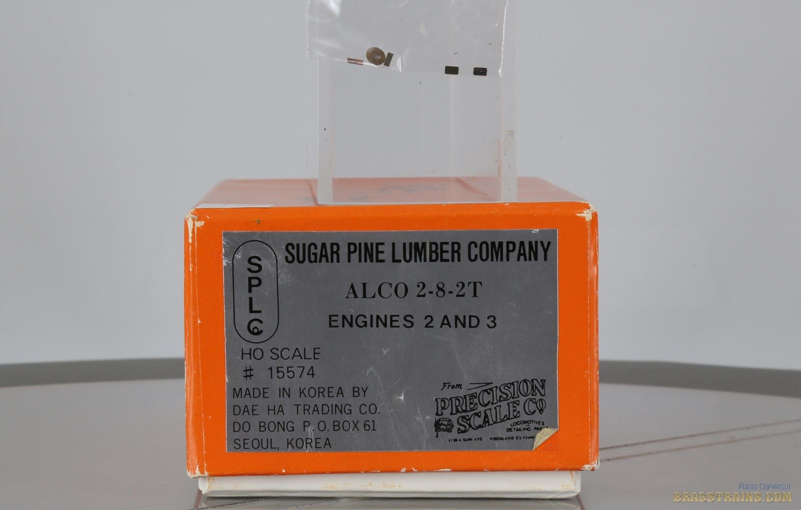 HO Brass Model - PSC 15574 SPLC Sugar Pine Lumber ALCO 2-8-2T - Unpainted