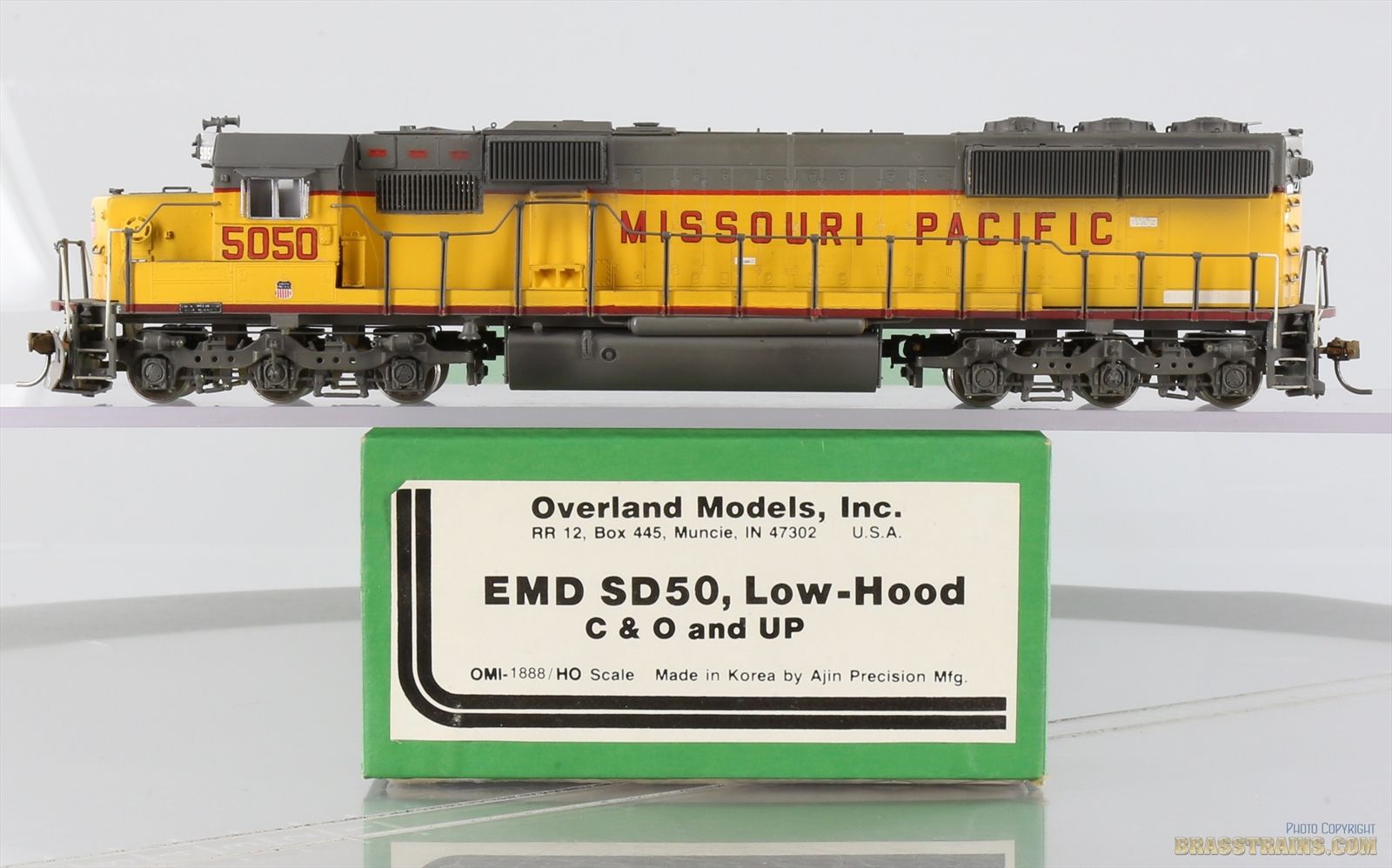 HO Brass Model - OMI 1888 MP MoPac SD50 Low Hood #5050 - Custom + Weathered